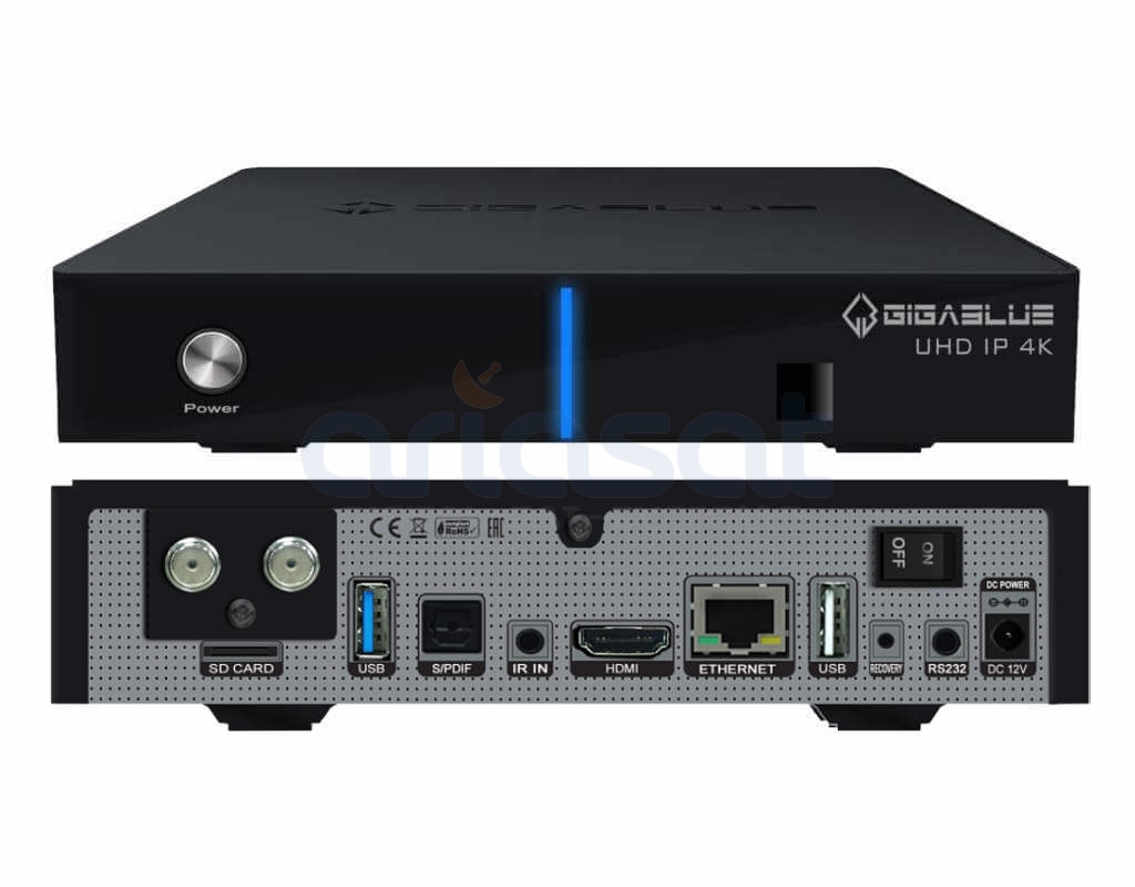 Gigablue UHD IP 4K Sat-Receiver mit Dual DVB-S2x Tuner und E2 Linux OS ...